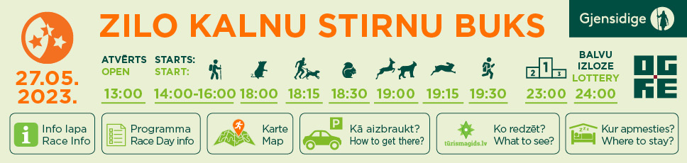 Ogres Zilo kalnu Stirnu buks 2023 | Stirnubuks.lv